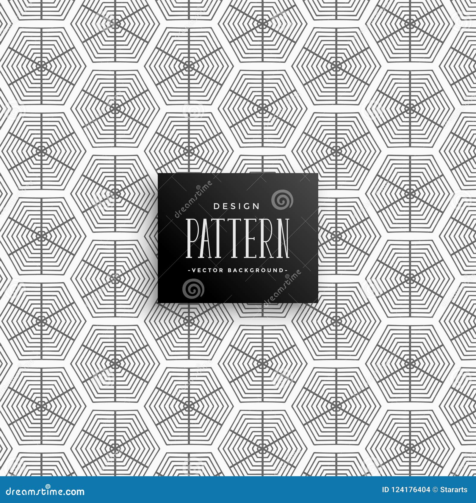 Abstract Hexagonal Lines Pattern Background Stock Vector - Illustration ...