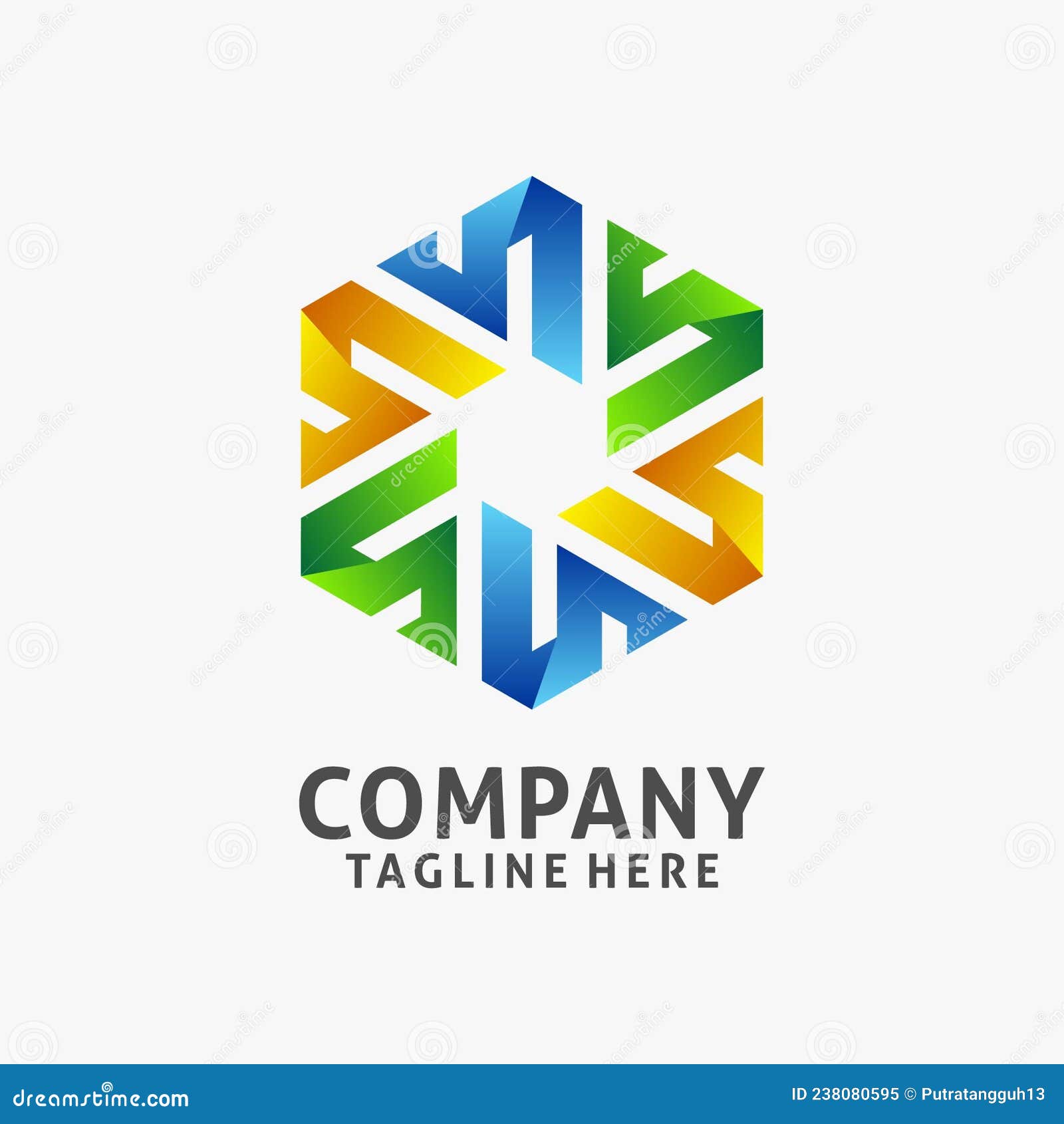 Abstract Hexagonal Logo Design Stock Vector - Illustration of honeycomb ...