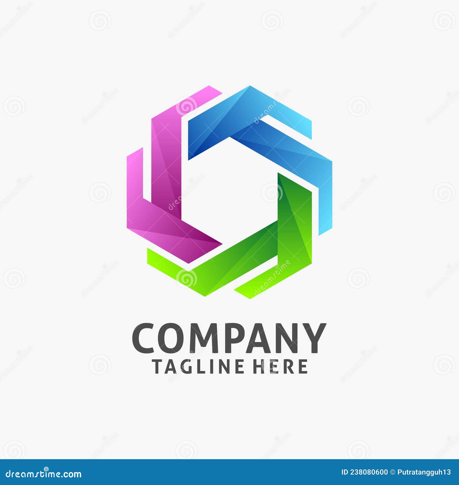 Abstract Hexagonal Logo Design Stock Vector - Illustration of array, hexagonal: 238080600