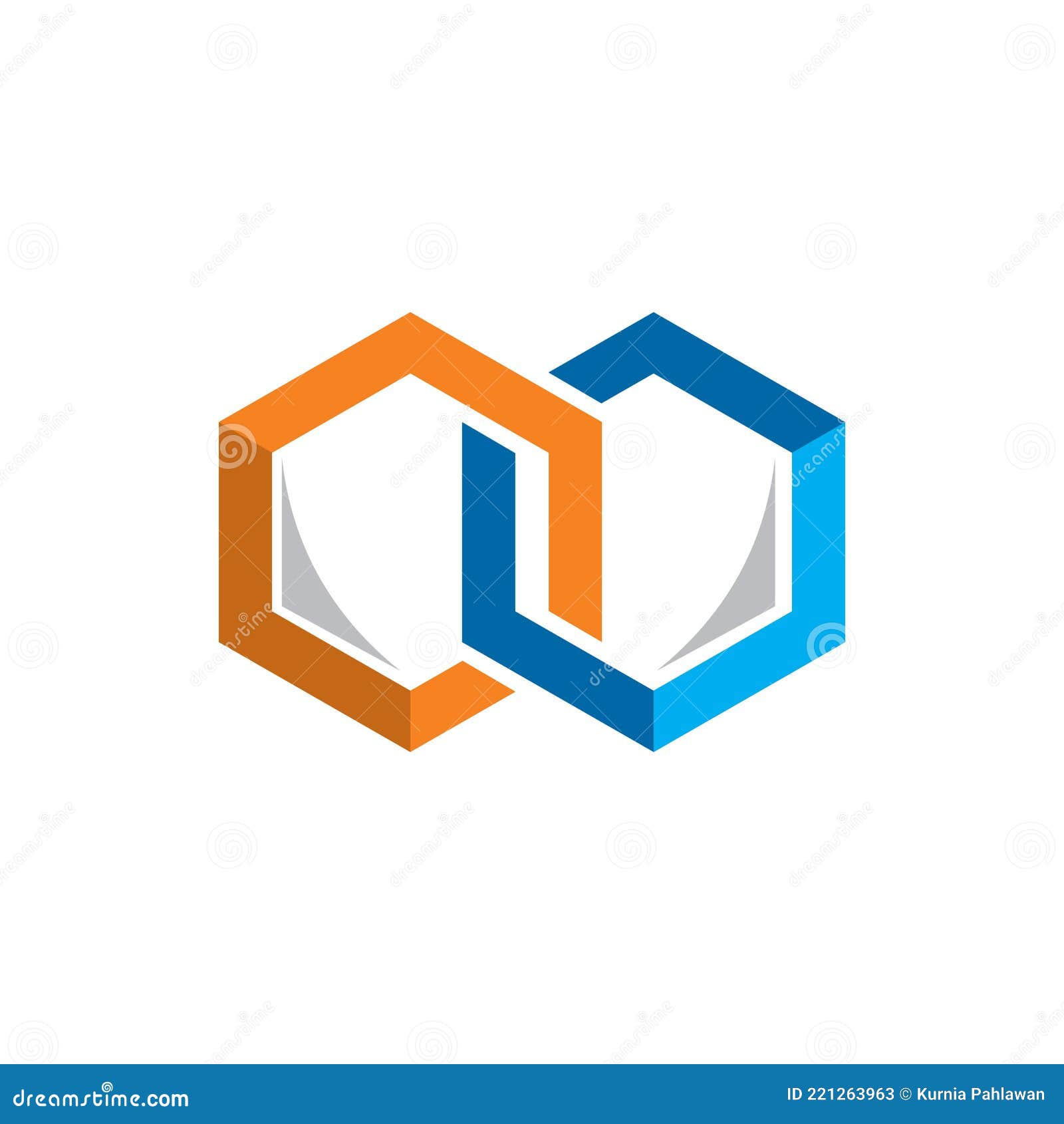 Abstract Hexagonal Logo , Geometri Logo Vector Stock Illustration ...