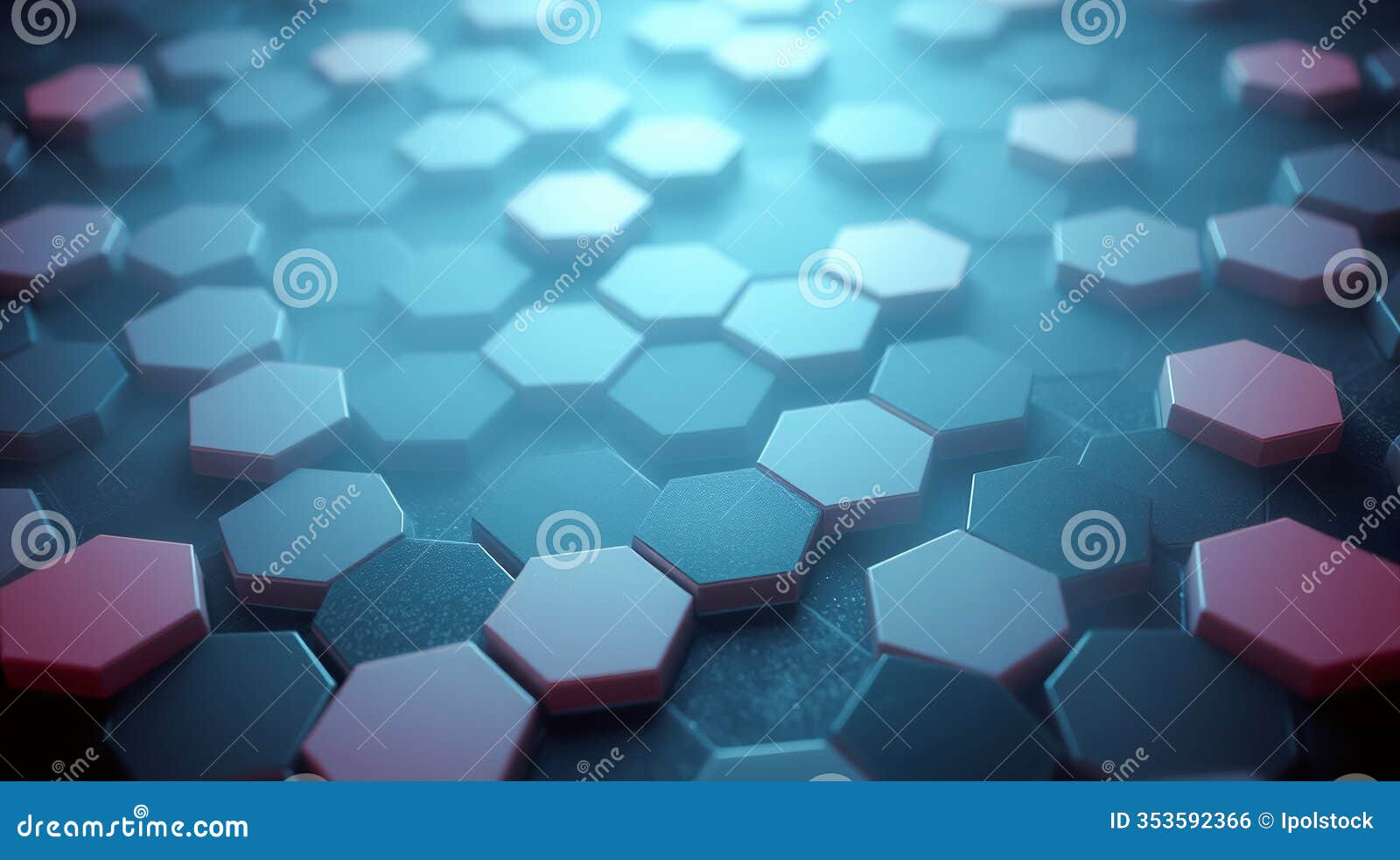 Abstract Hexagonal Pattern Background with Dark Metallic Honeycomb ...