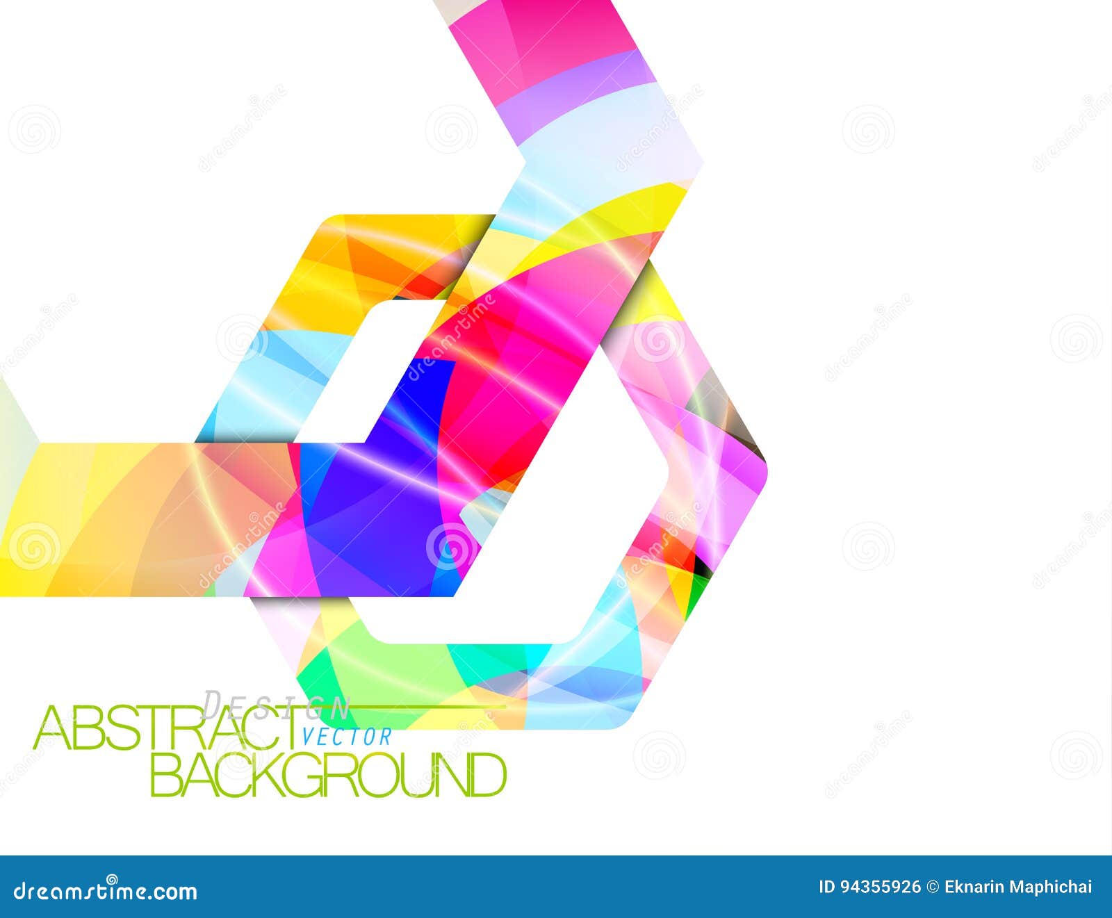 Abstract Hexagonal Shape Colors Stock Vector - Illustration of ...