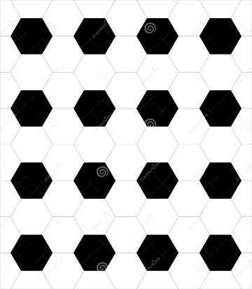 Abstract Hexagons Soccer Ball Pattern Vector Stock Vector ...