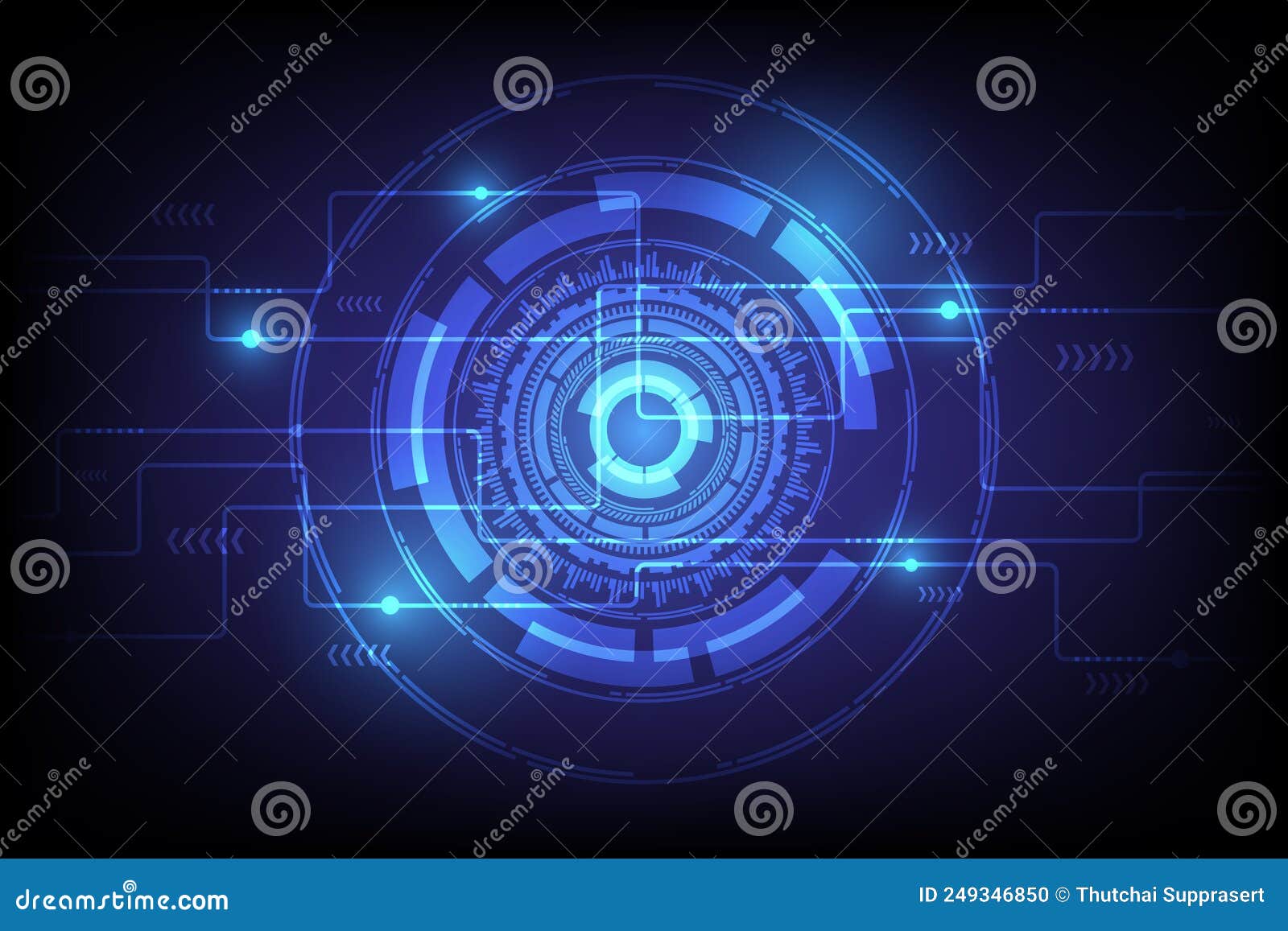Vector Abstract Technology. Abstract Hi Tech. Vector Connect Lines ...