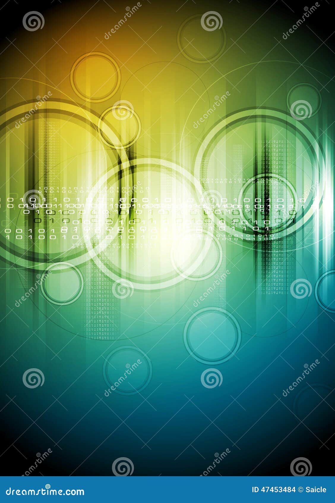 Abstract Hi-tech Background with Circles Stock Vector - Illustration of ...