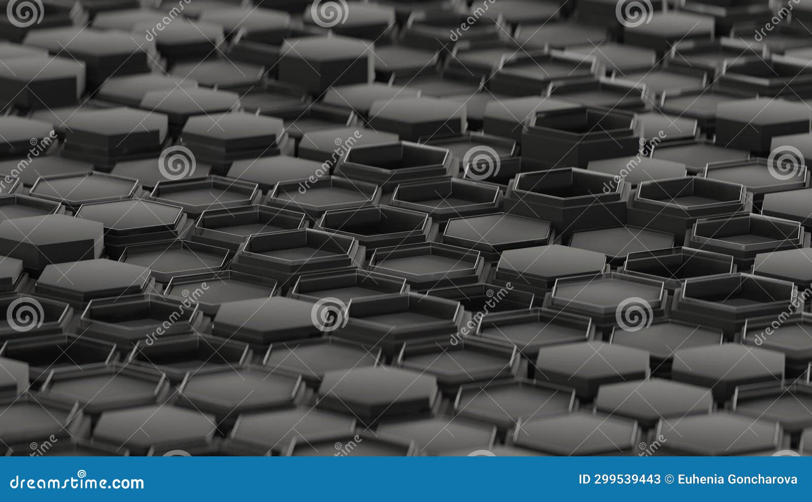 Abstract Hi-tech Background of Honeycomb Panels, Hexagonal Dark Design ...