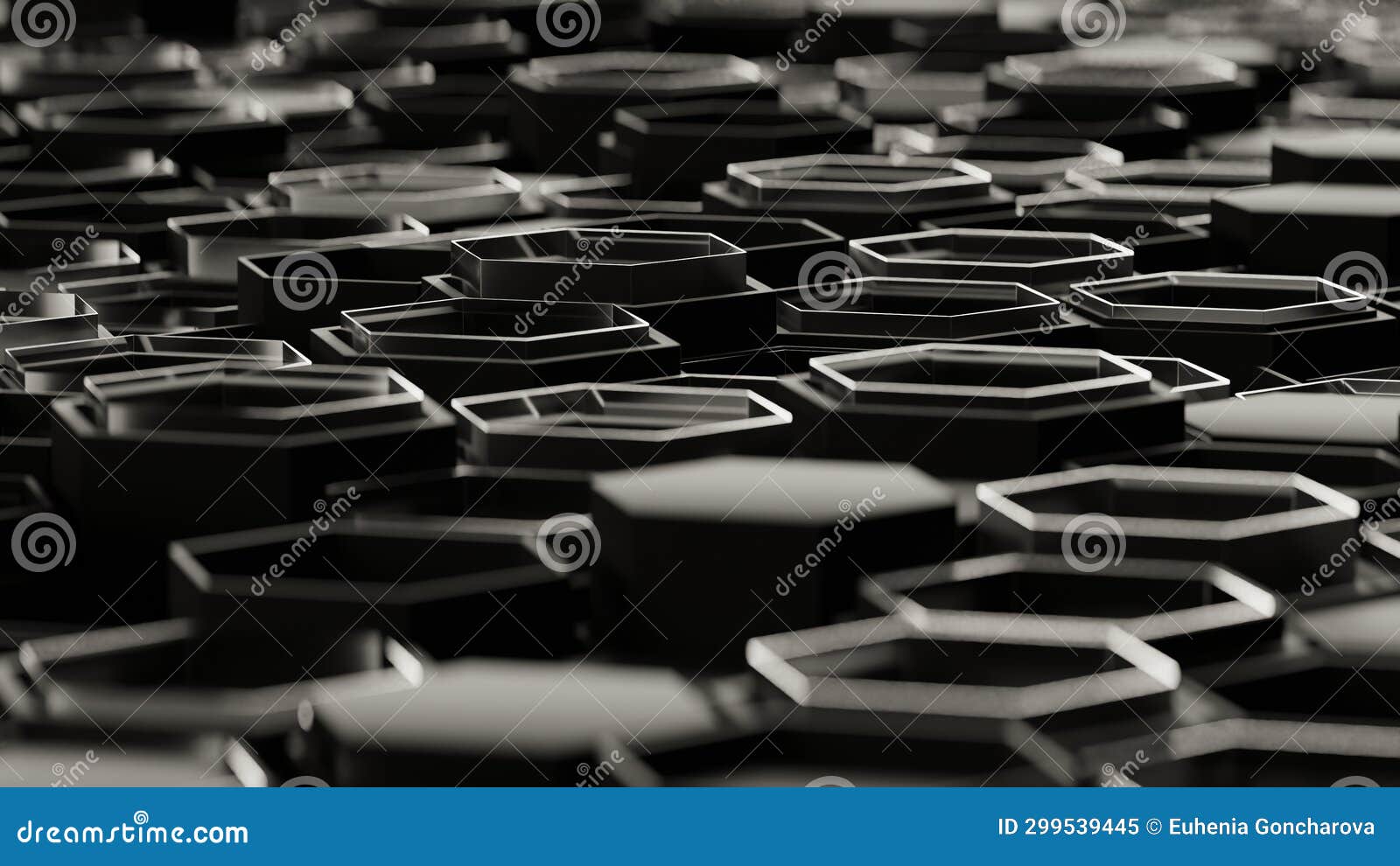 Abstract Hi-tech Background of Honeycomb Panels, Hexagonal Dark Design ...
