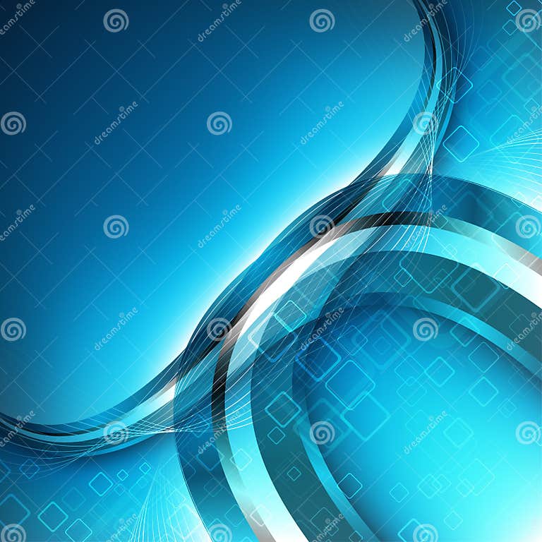 Abstract Hi-tech Blue Background Stock Vector - Illustration of glow ...