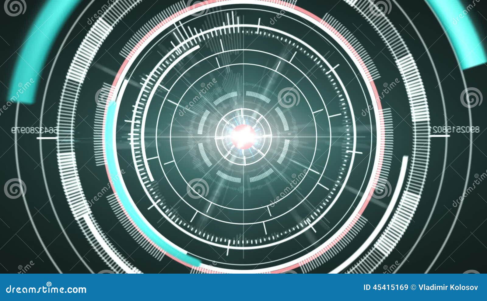 Abstract Hi-tech Circle Element. Stock Video - Video of internet, gear ...