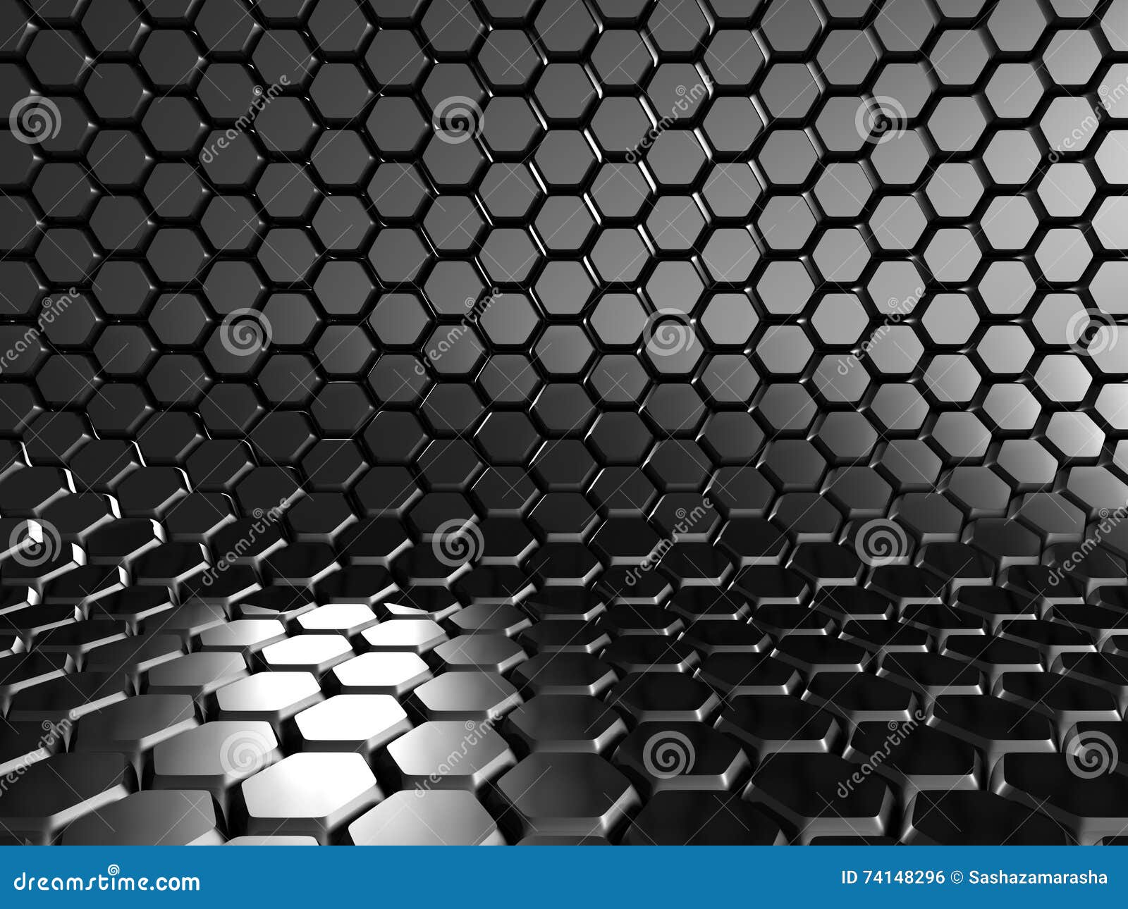 Abstract Hi-Tech Dark Metal Silver Background Stock Illustration ...