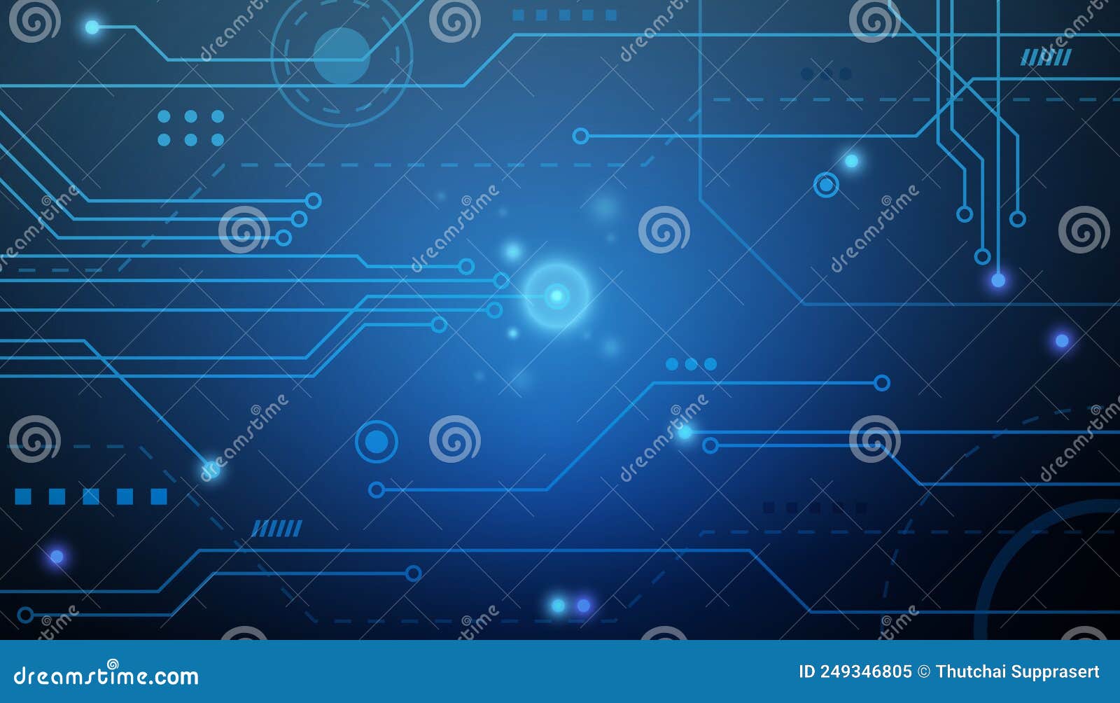 Vector Abstract Technology. Abstract Hi Tech. Vector Connect Lines ...
