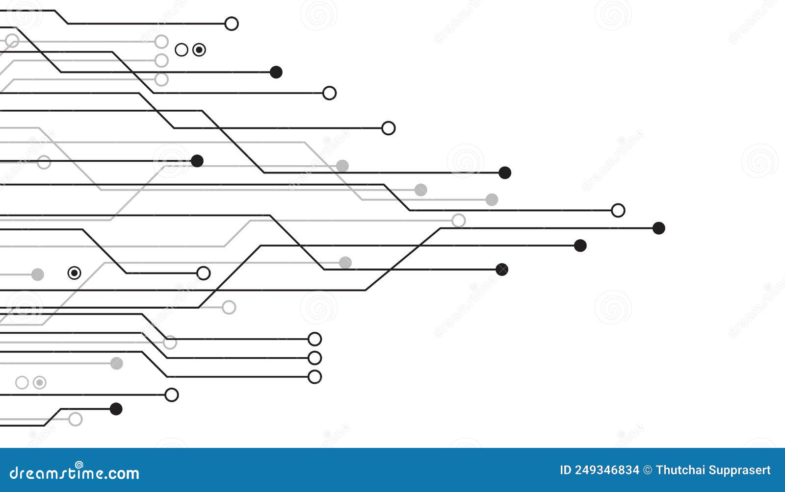 Vector Abstract Technology. Abstract Hi Tech. Vector Connect Lines ...