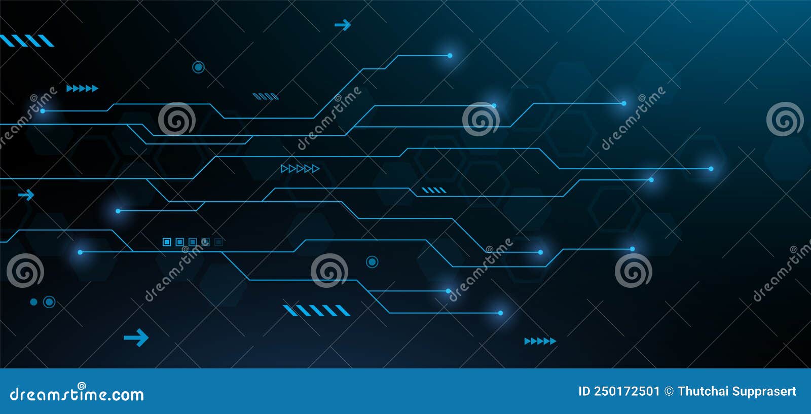 Vector Abstract Technology Circuit Lines. Technology Background ...