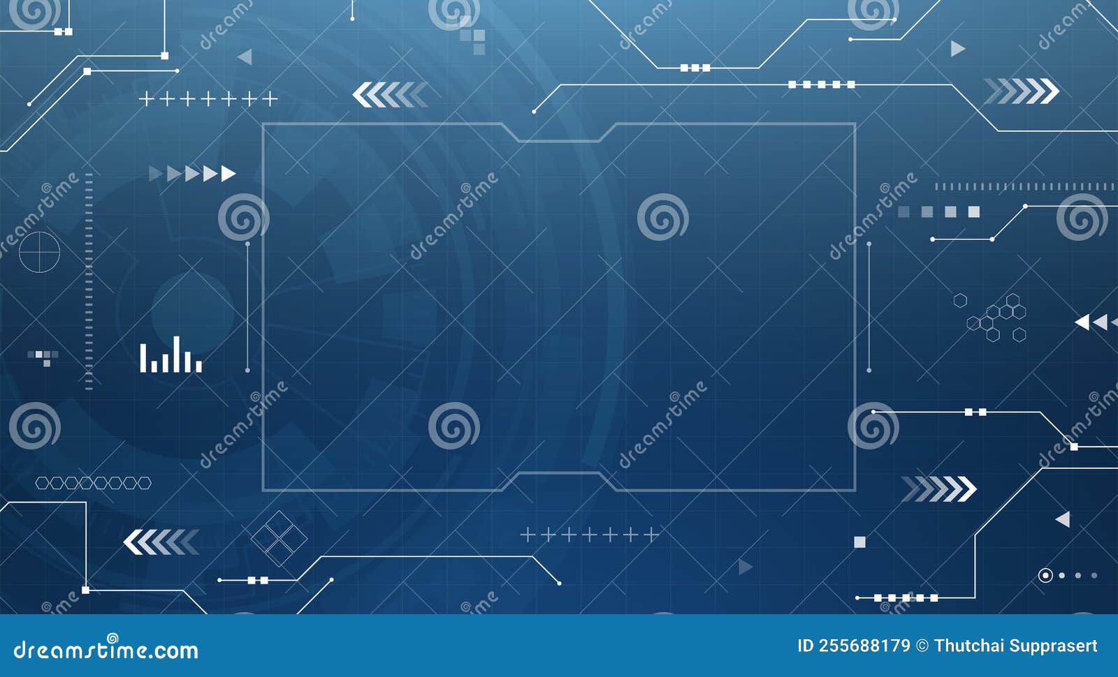 Abstract Hi Tech. Abstract Digital Background with Technology. Vector ...