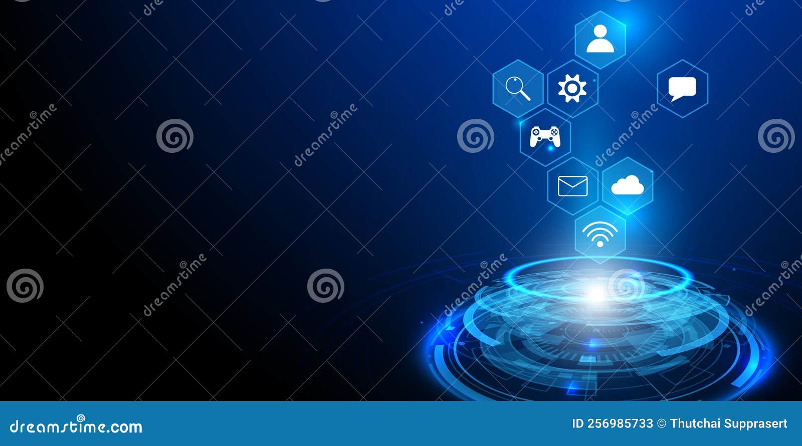 Abstract Hi Tech. Abstract Digital Background with Technology. Vector ...