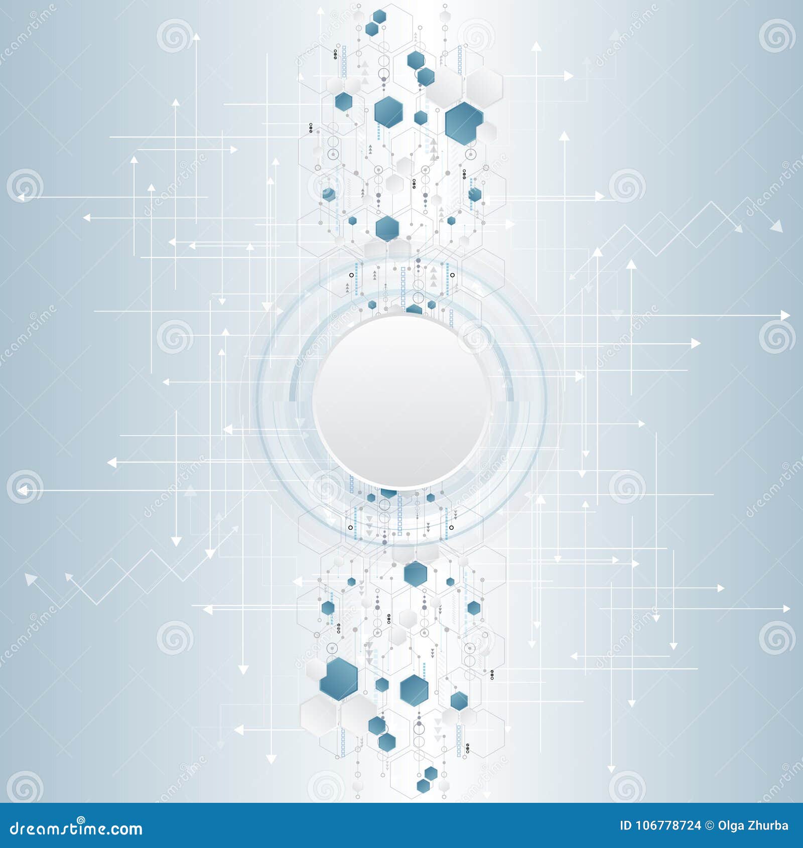 Abstract Hi-tech, Engineering, Machine, Technology Concept. Vector ...