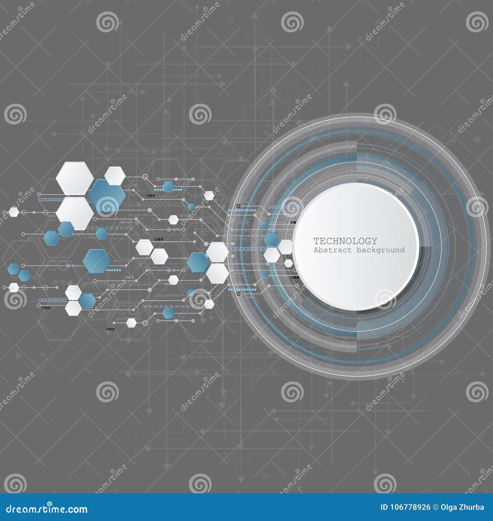 Abstract Hi-tech, Engineering, Machine, Technology Concept. Vector ...
