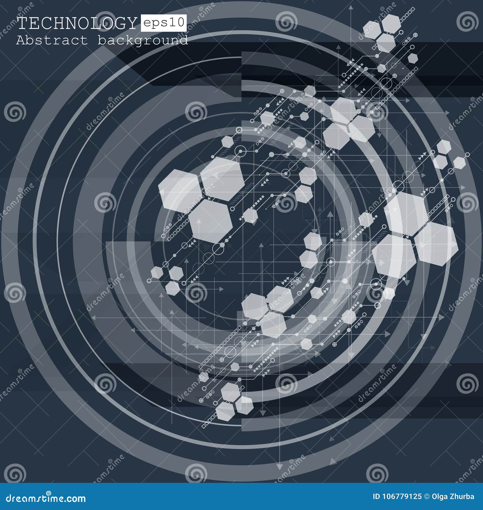 Tech Engineering Drawing Abstract Background Vector Illustration ...
