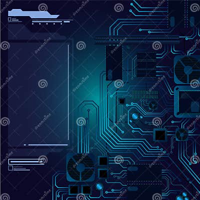 Abstract Hi-tech Hardware Background Stock Vector - Illustration of ...