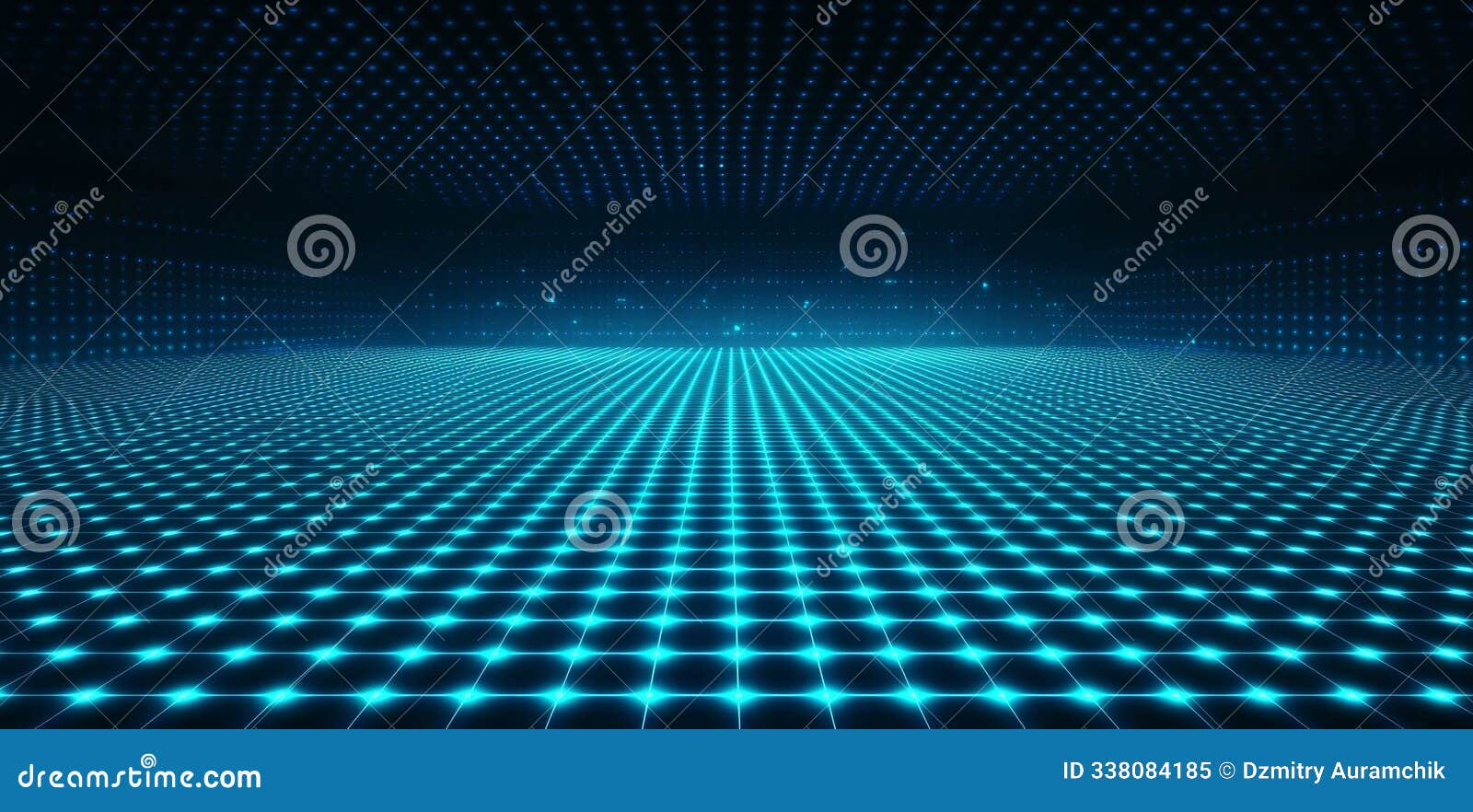 An Abstract Hi-tech Stage Background, Surrounded by an Empty Space ...