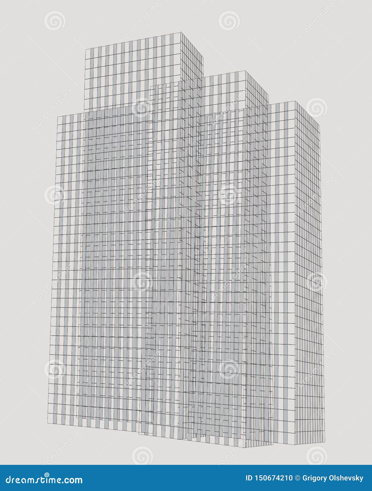 Abstract high buildings stock vector. Illustration of background ...