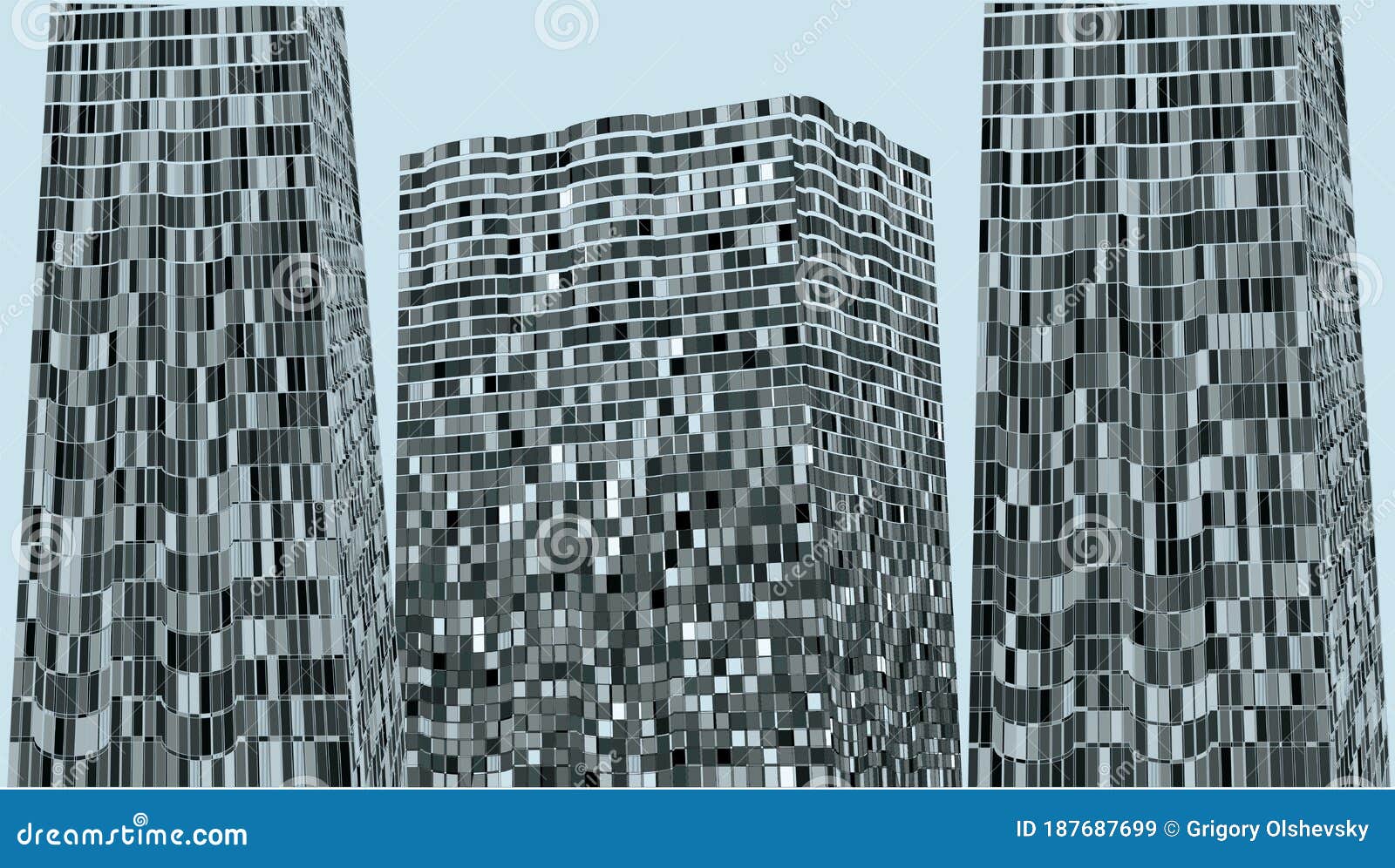 Abstract High Buildings. Vector Illustration Stock Vector ...