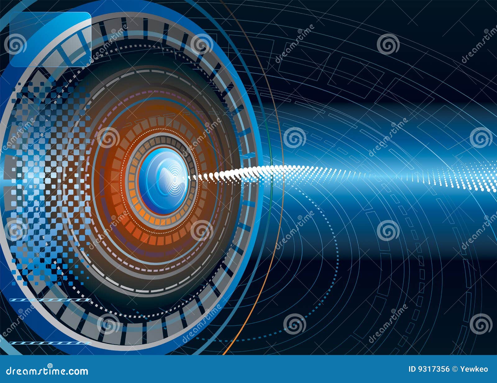 Abstract High-tech Background Stock Vector - Illustration of energy ...