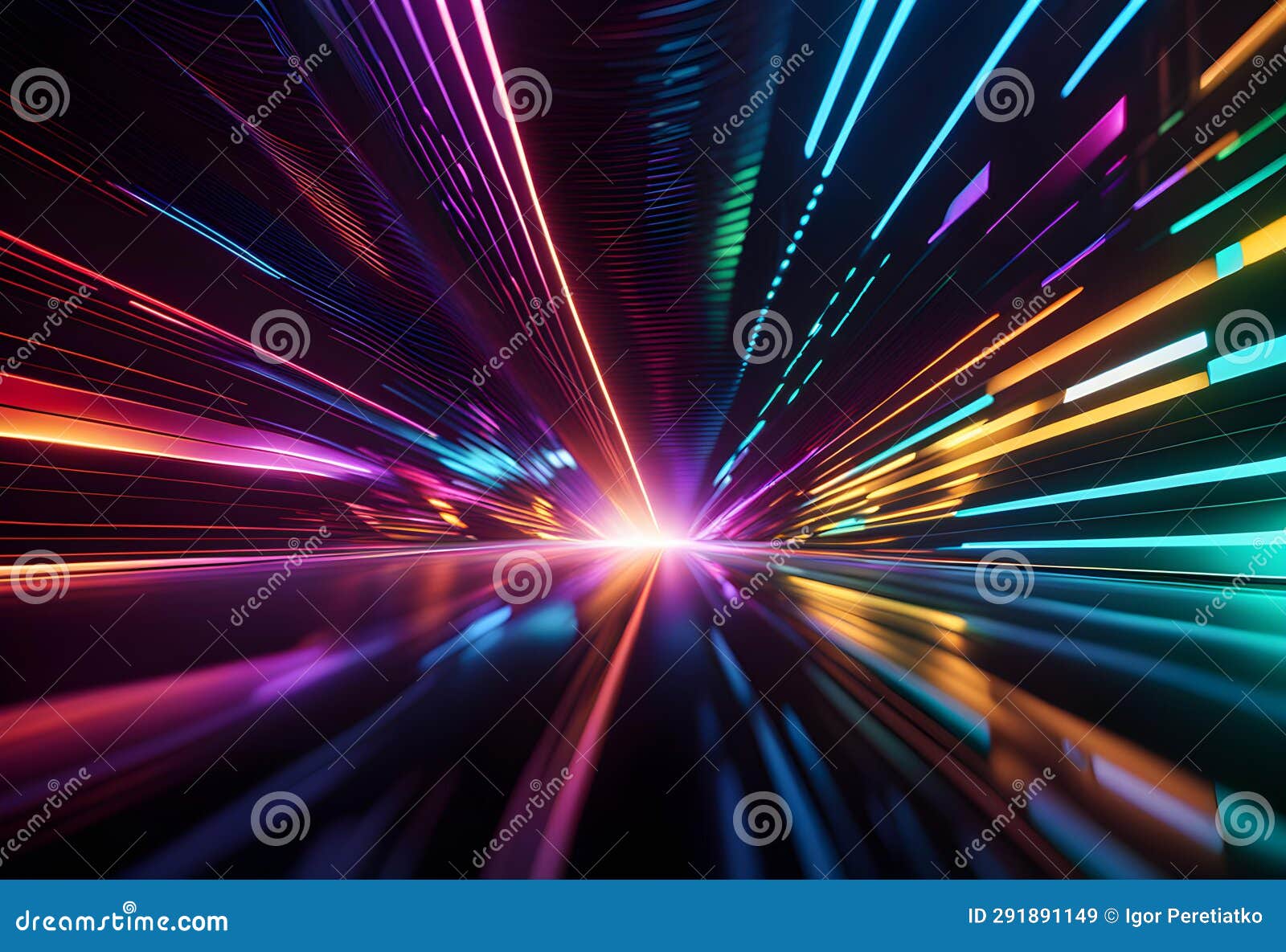 Abstract High Tech Background with Neon Light Effect Stock Illustration ...