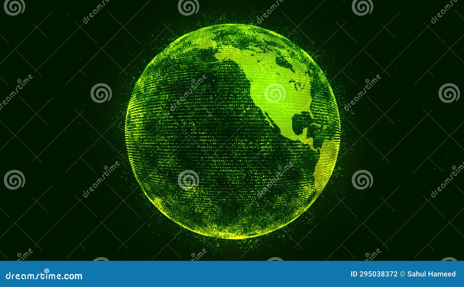 Abstract High Tech Earth Globe Animation with Seamless Loop Stock ...