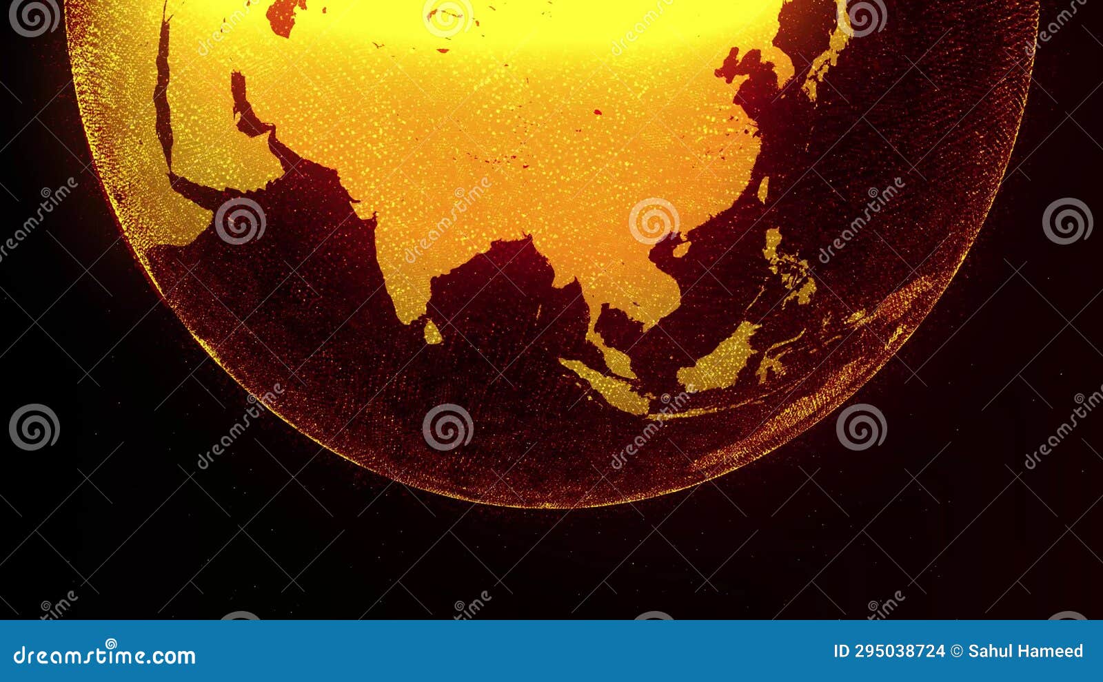 Abstract High Tech Earth Globe Animation with Seamless Loop Stock ...