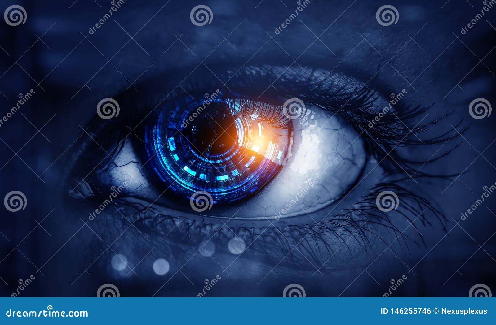 Abstract High Tech Eye Concept Stock Photo - Image of science, bionic ...