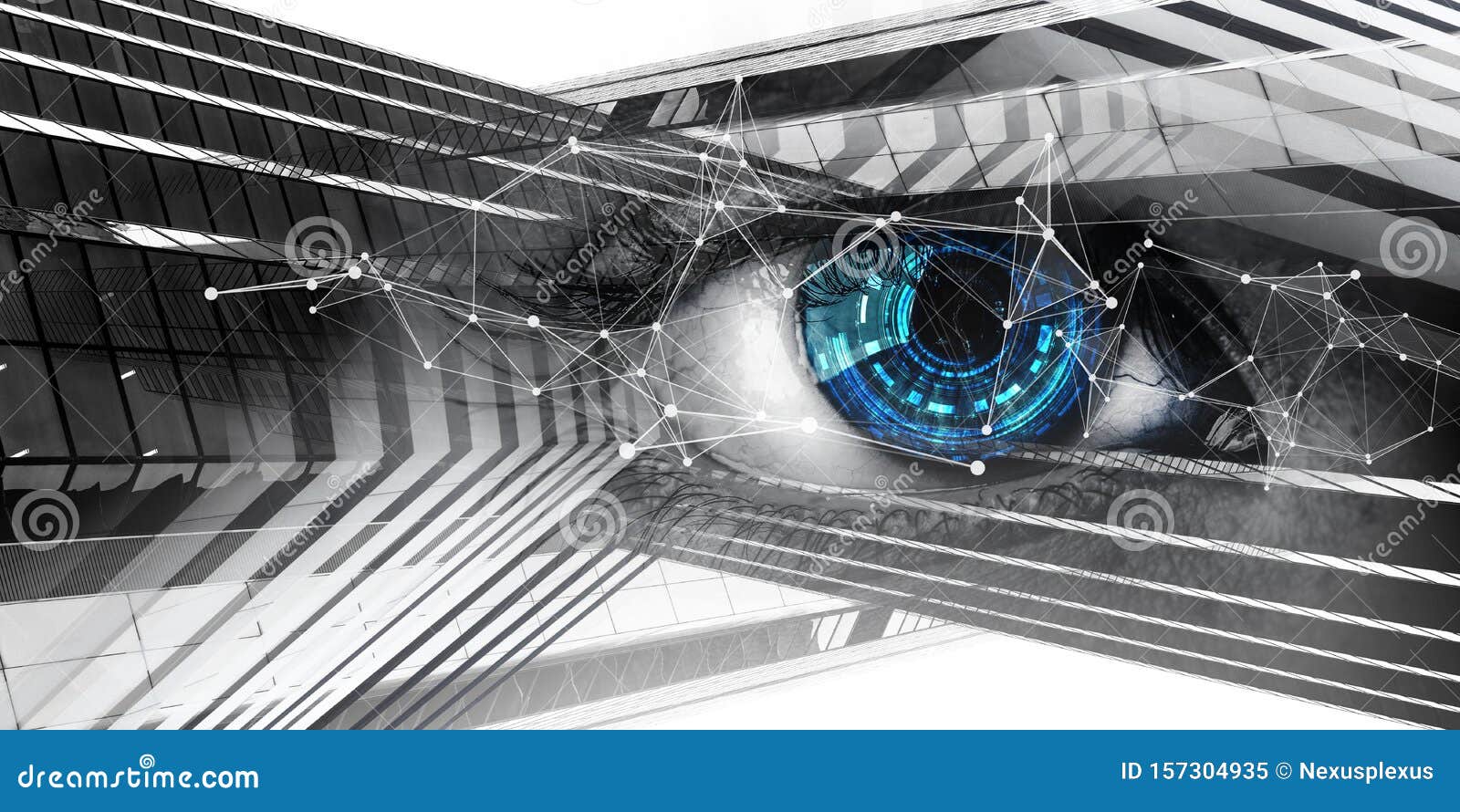 Abstract High Tech Eye Concept Stock Image - Image of fusion, science ...