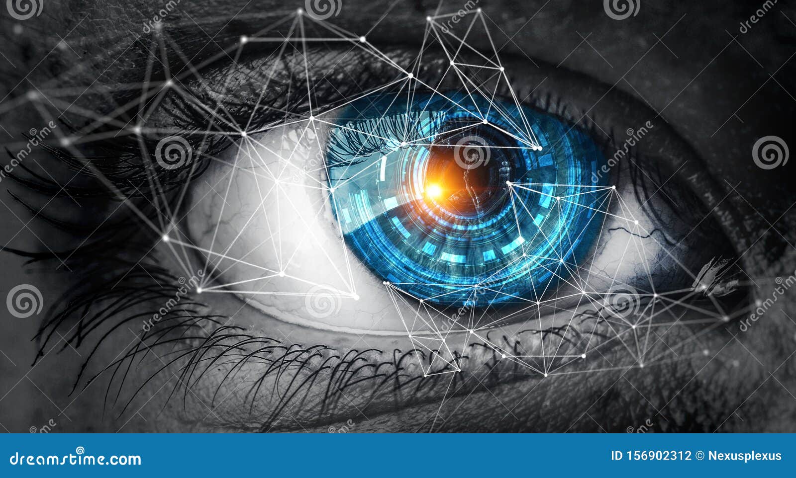Abstract High Tech Eye Concept Stock Photo - Image of technology ...