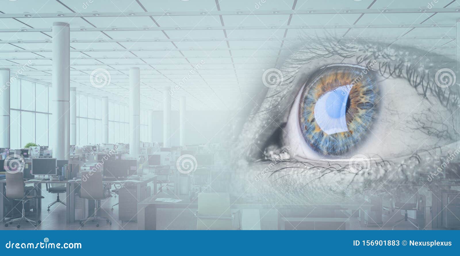 Abstract High Tech Eye Concept Stock Image - Image of sight, system ...