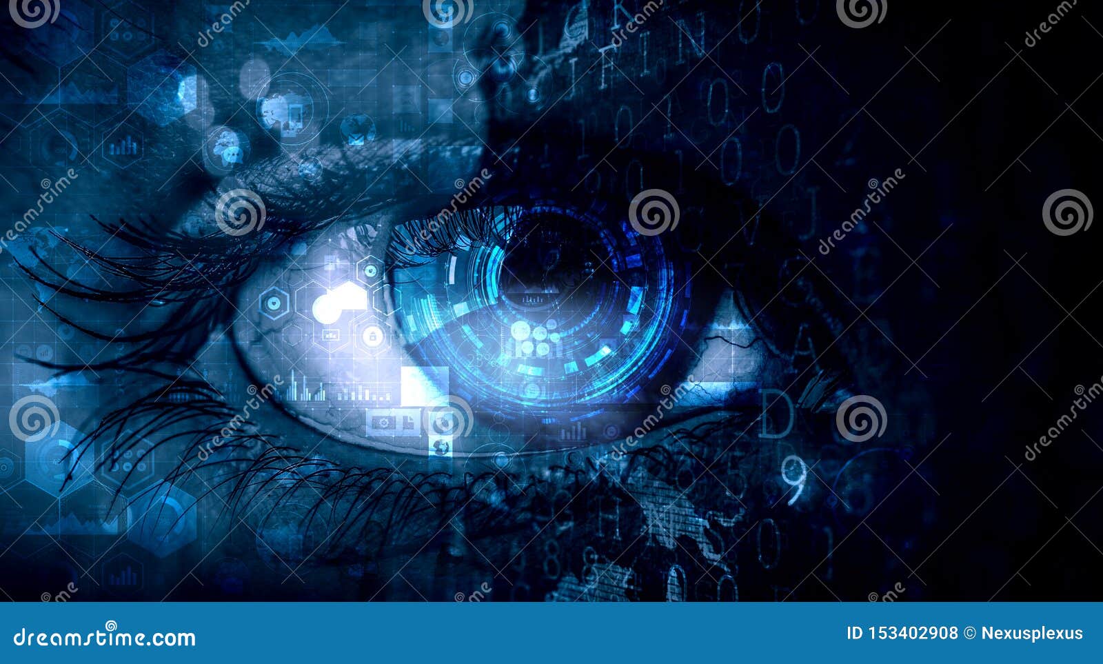 Abstract High Tech Eye Concept Stock Photo - Image of electronic ...