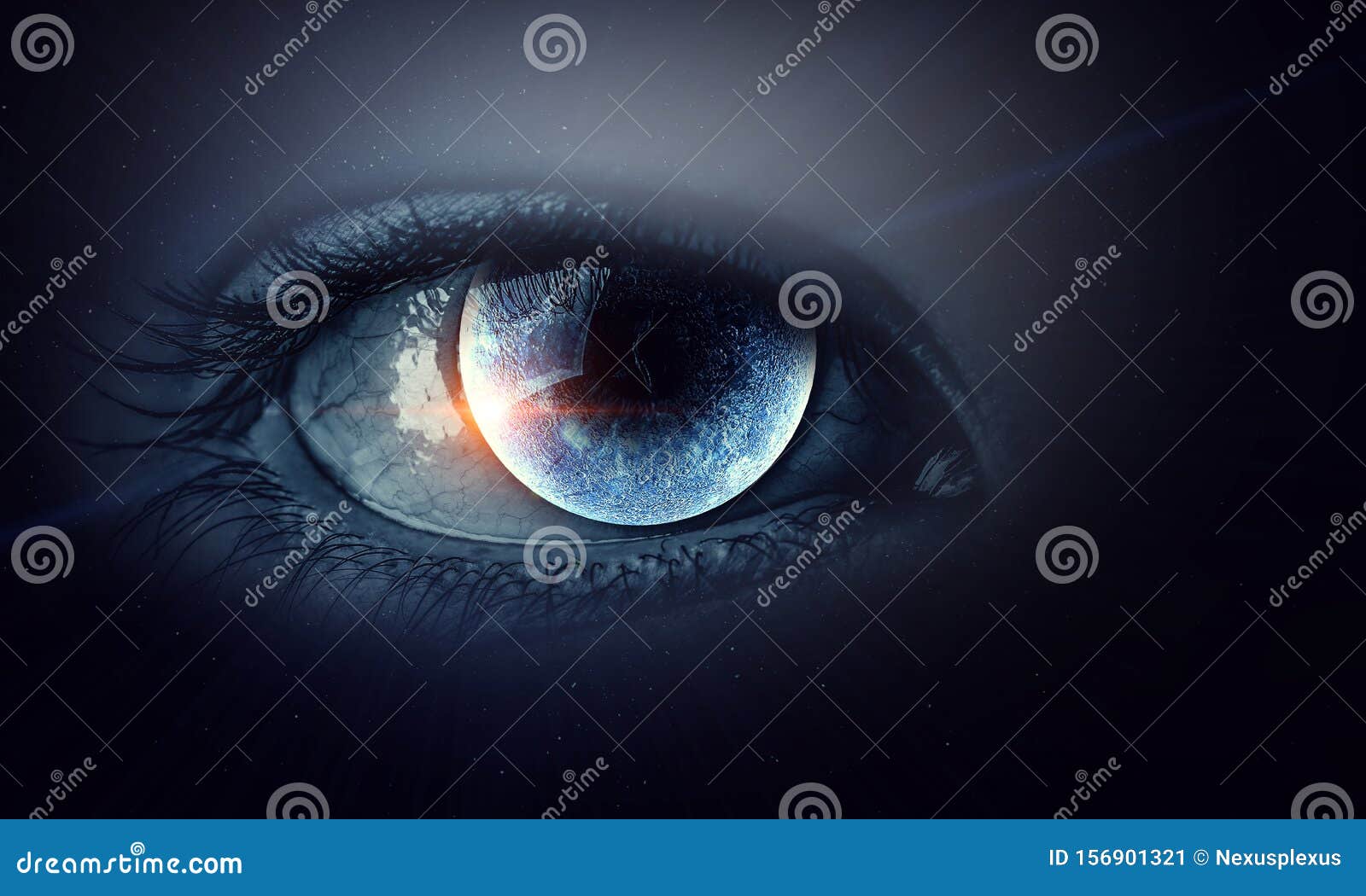 Abstract High Tech Eye Concept Stock Image - Image of fantasy, sight ...