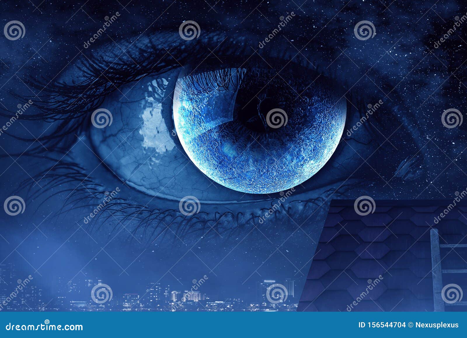 Abstract High Tech Eye Concept Stock Photo - Image of conceptual, human ...