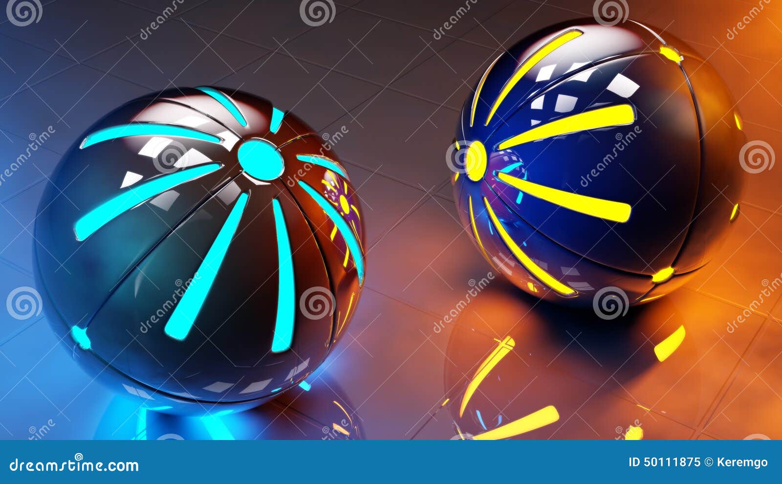 Abstract High Tech Spheres stock illustration. Illustration of design ...