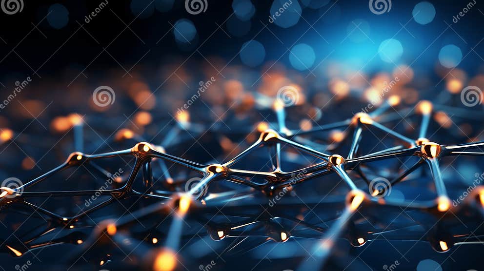 Abstract, High-tech Structure Symbolizing Advanced Technology ...