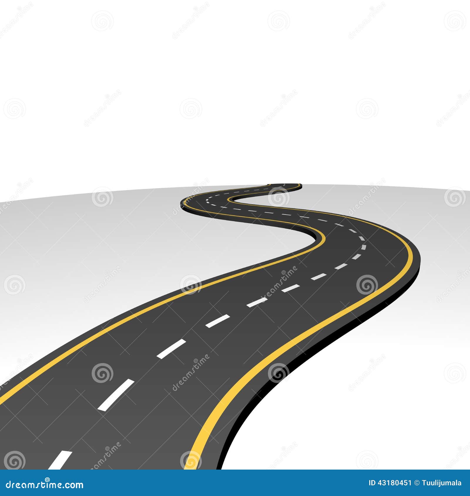 Highway Road With Out Traffic Jam. Moving Car On Highway Road. 2d ...