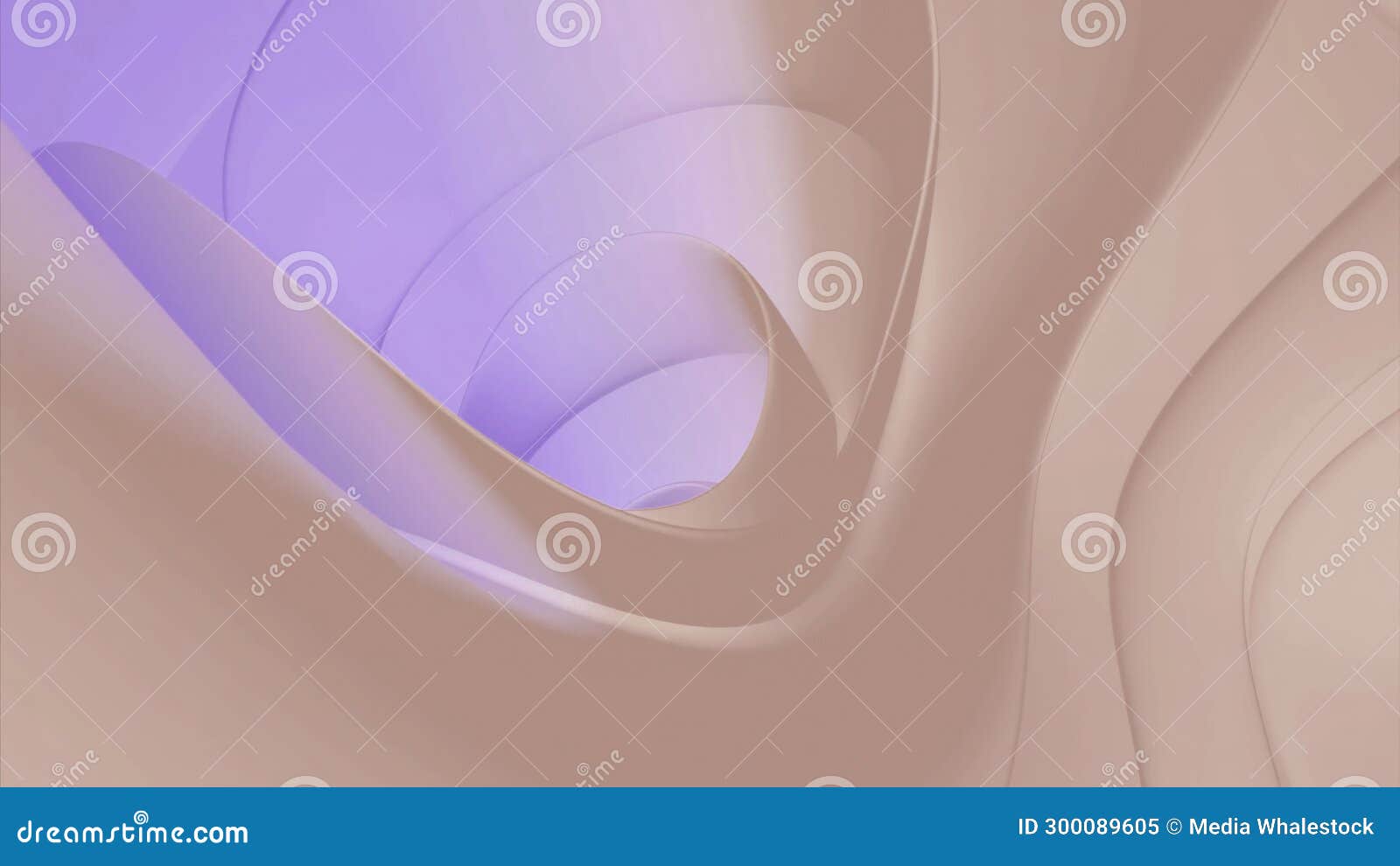 Abstract Hole Inside Light Pink or Beige Tunnel. Design. Corridor with ...