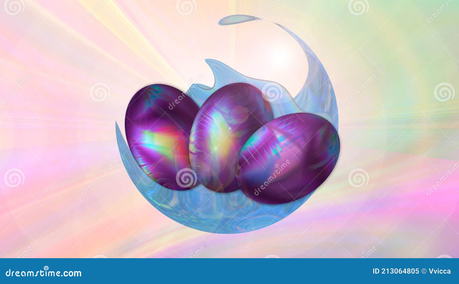 Abstract Holiday Background with Easter Eggs Stock Illustration ...