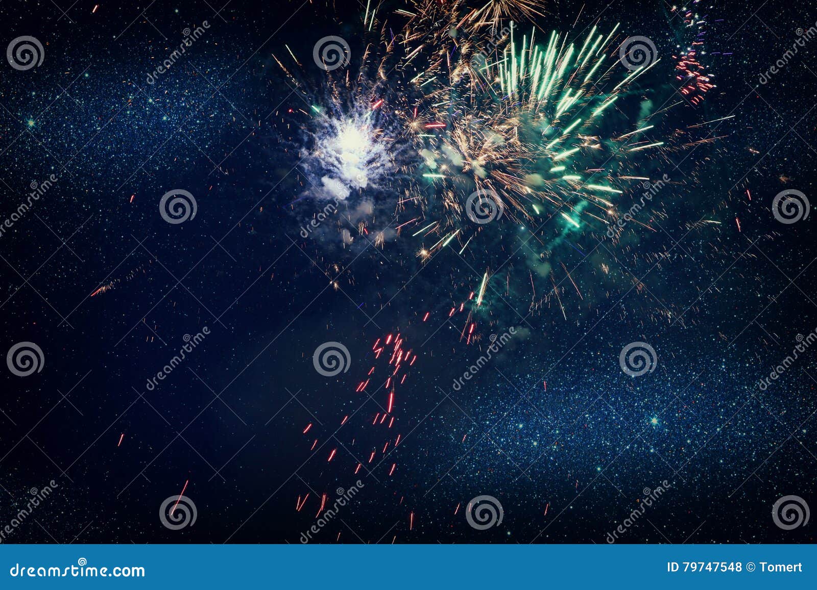 Abstract Holiday Firework Background Stock Photo - Image of celebration ...