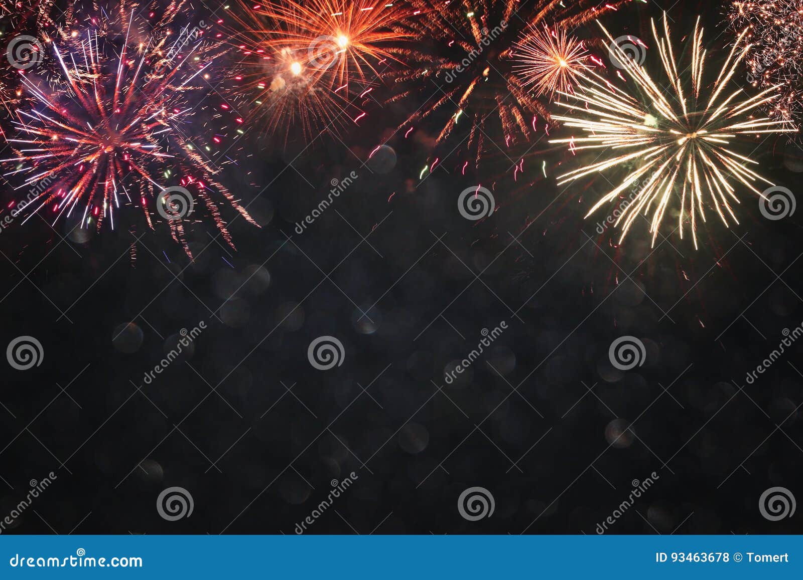 Abstract Holiday Firework Background. Stock Photo - Image of celebrate ...