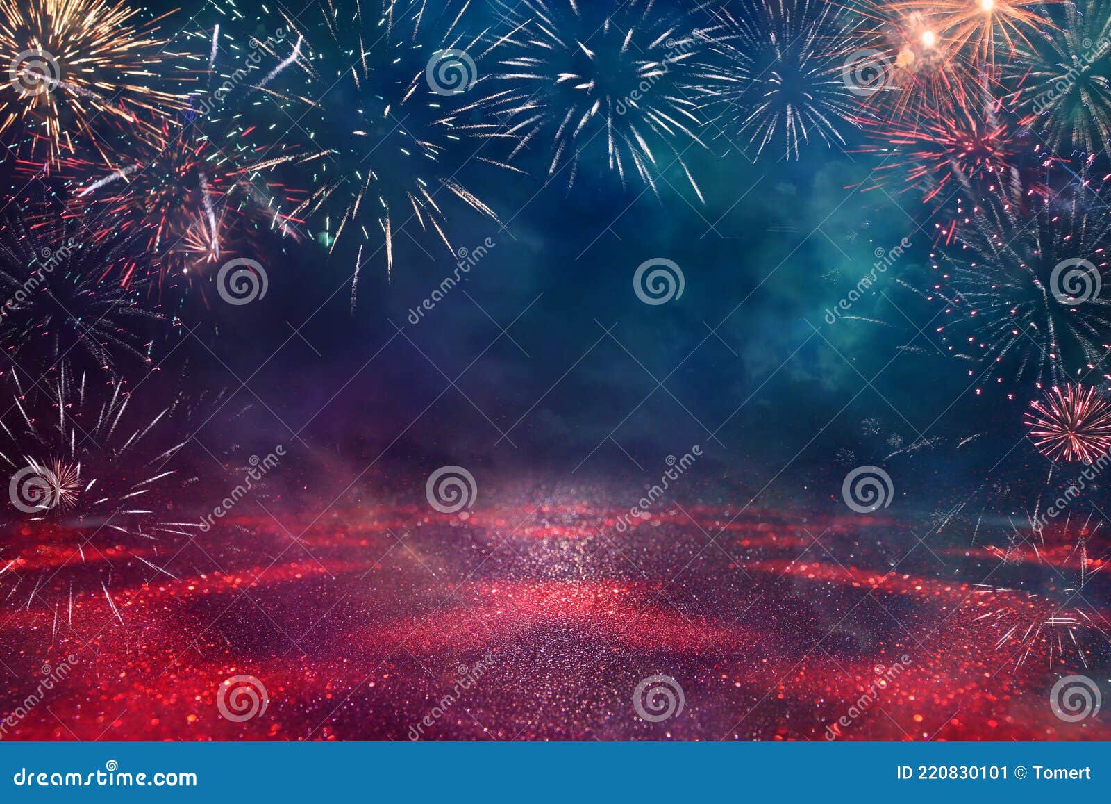 Abstract Holiday Firework Background. 4th of July Concept Stock ...
