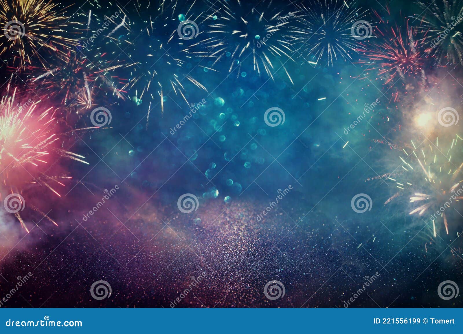 Abstract Holiday Firework Background. 4th of July Concept Stock Image ...