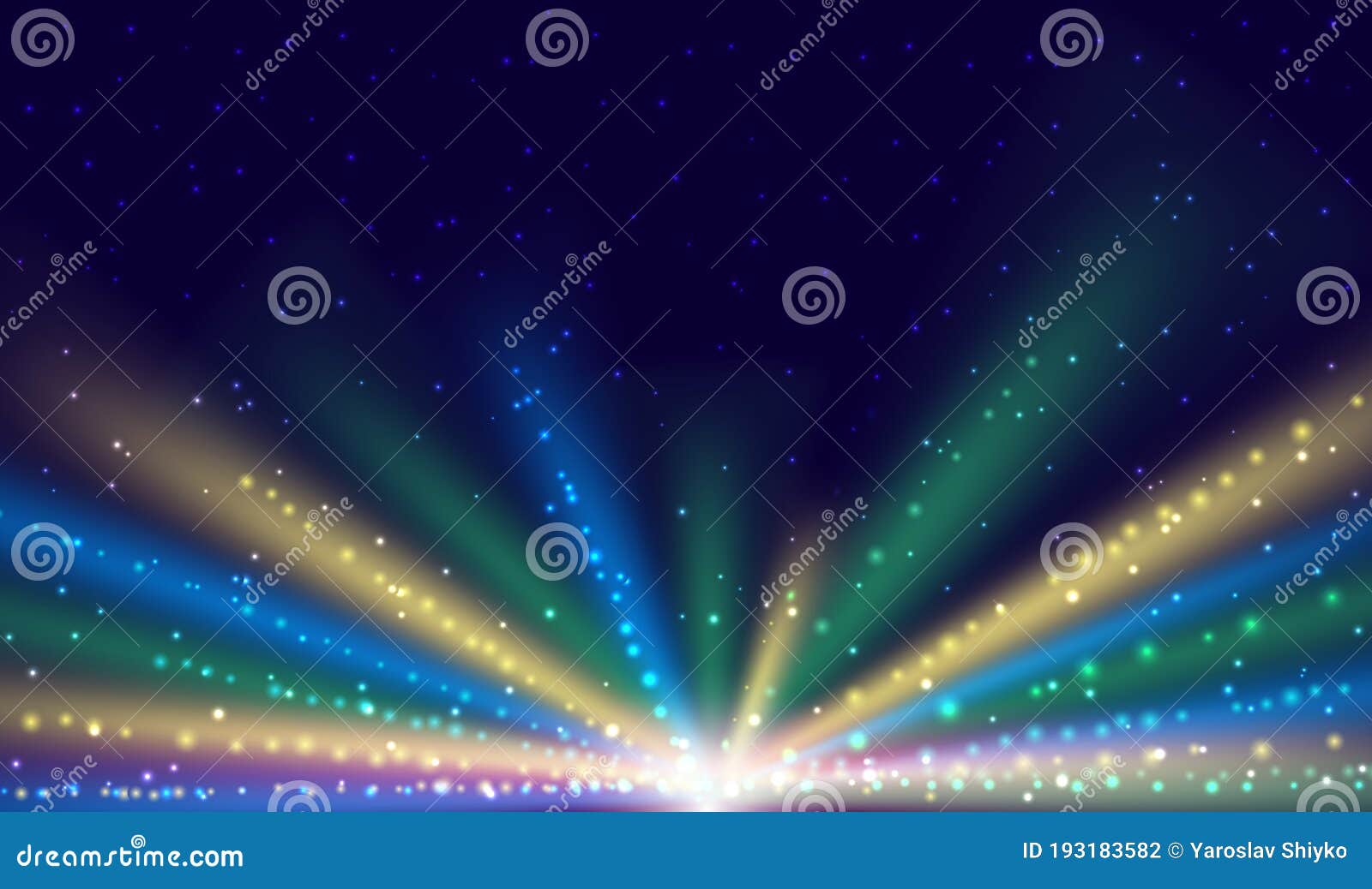 Abstract Holiday Light Rays Design. Vector Illustration. Stock Vector ...