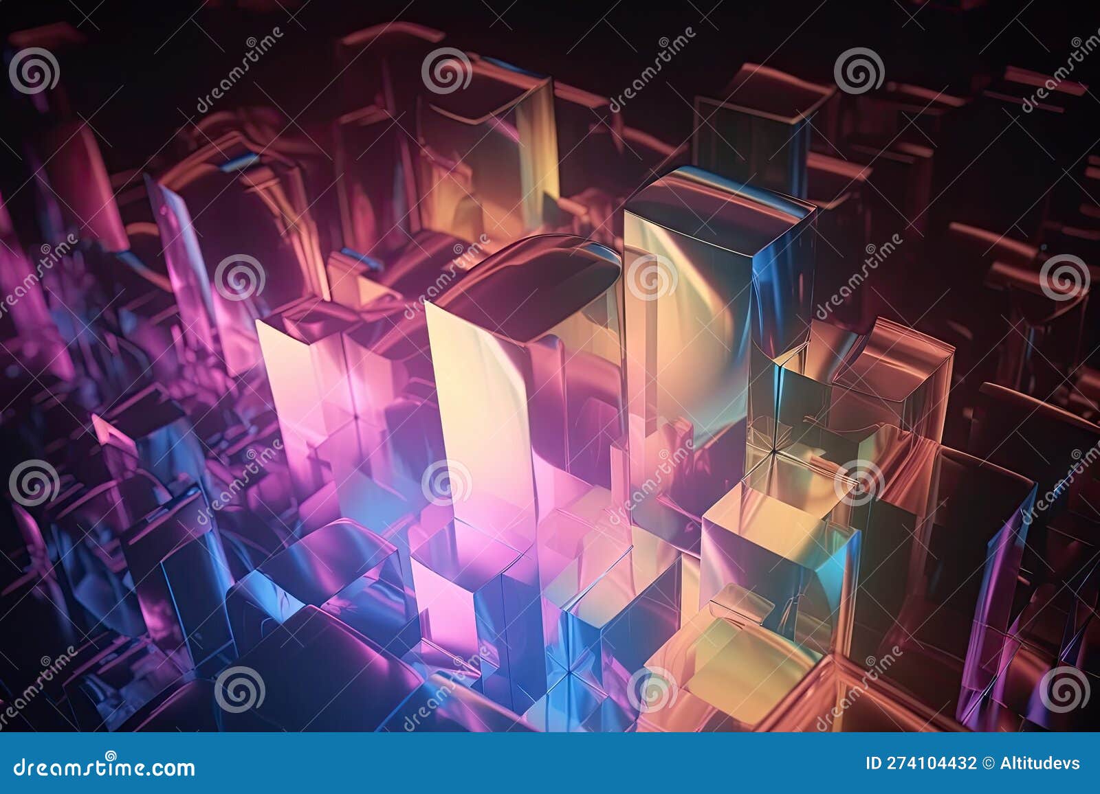 Abstract Holographic Background with Dynamic, Morphing Colors and ...