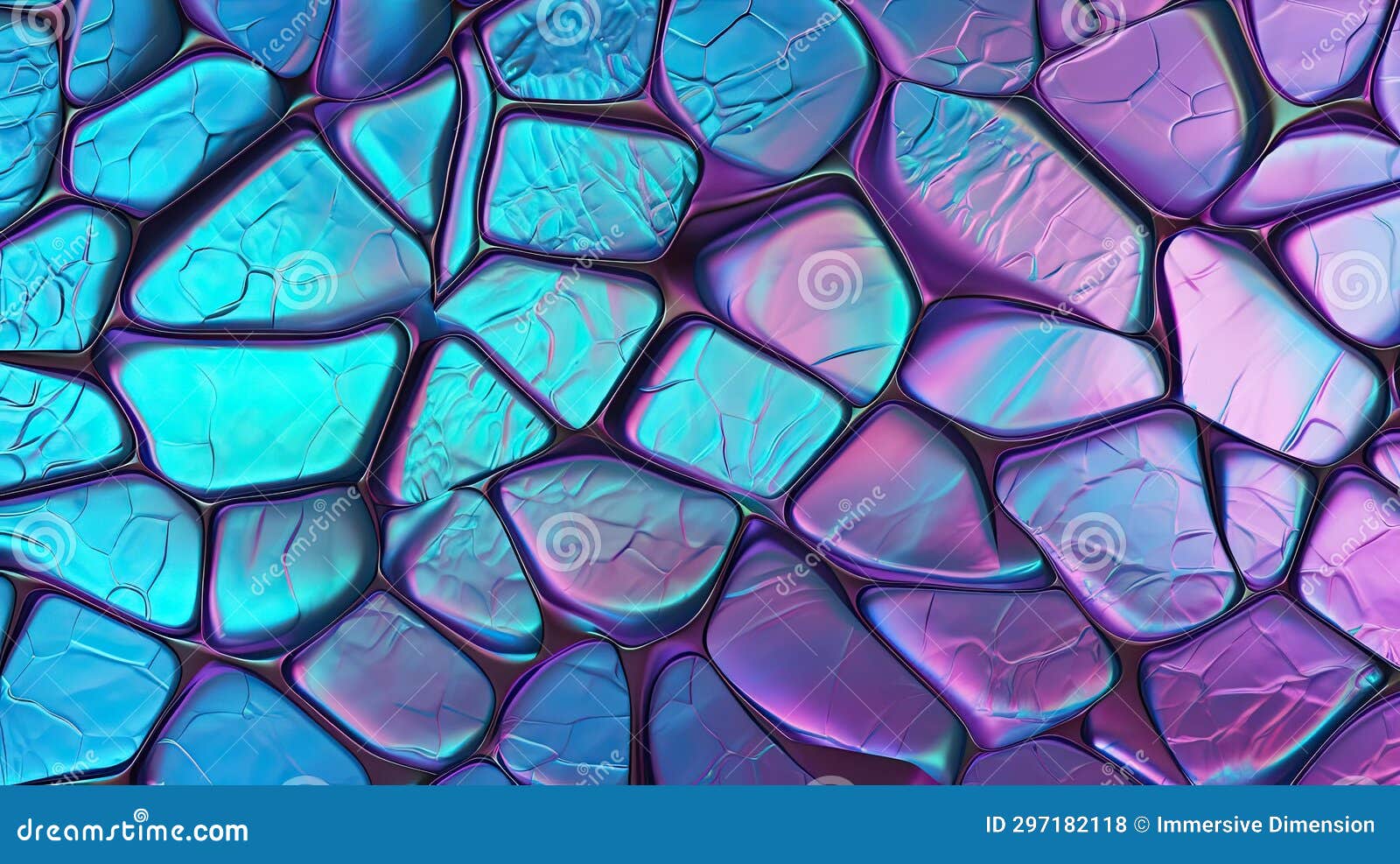 Abstract Holographic Fossil Pattern Texture Scaly Texture, Multicolor ...