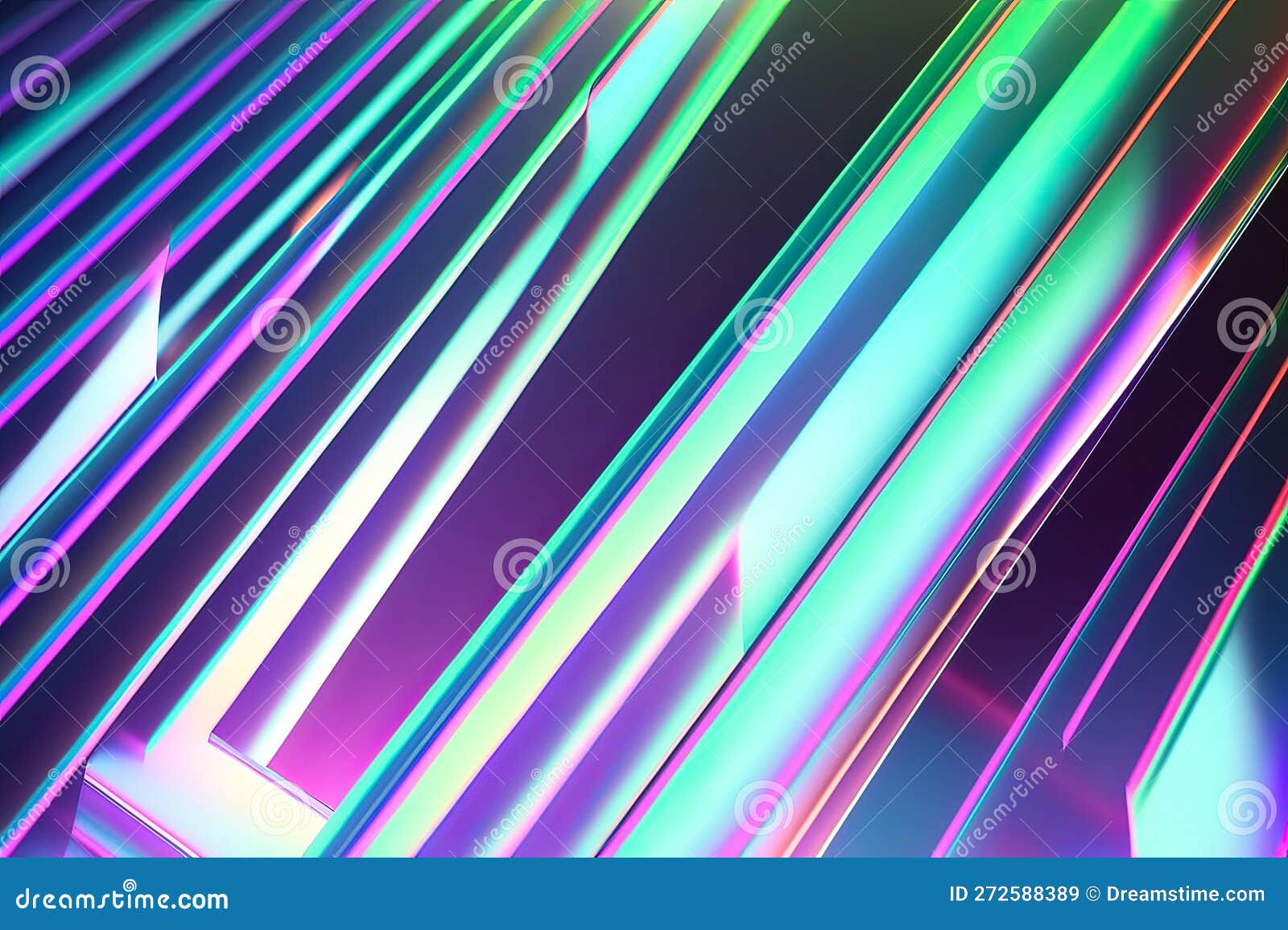 Abstract Holographic Multi-colored Crystals with Rays and Waves of ...